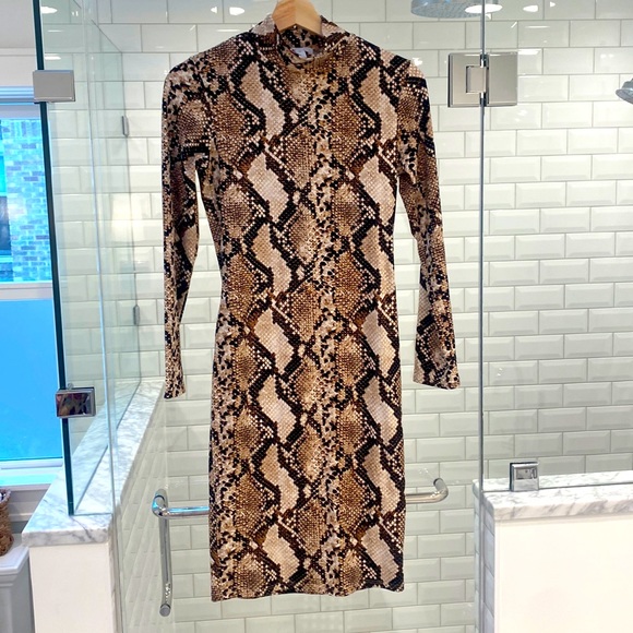 Leith | Dresses | Leith Animal Print Dress | Poshmark